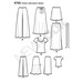 New Look 6762 Knit Capsule Wardrobe: Scoop Neck Ragan Top Pull on Short ...