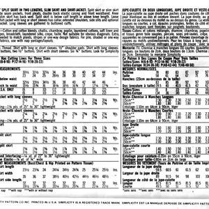 Simplicity 8236 90s Womens Summer Clothes: Short Pencil Skirt, Shirt ...