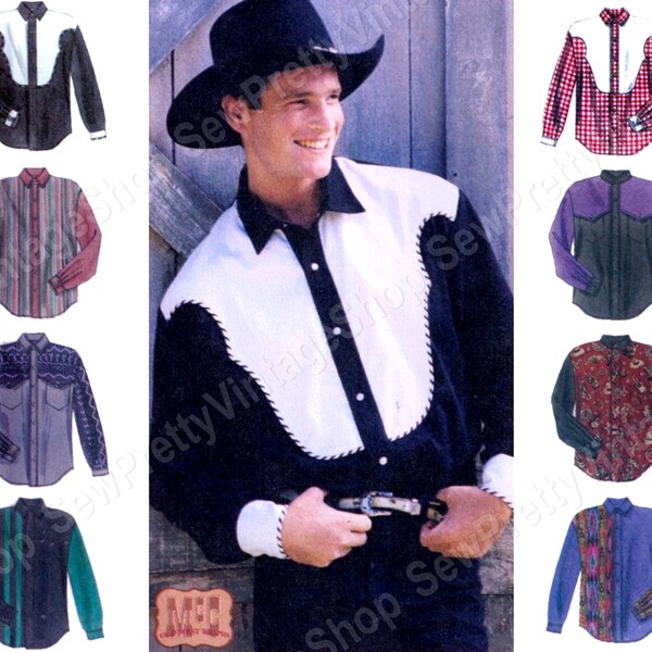 Western Shirt Sewing Pattern - Etsy
