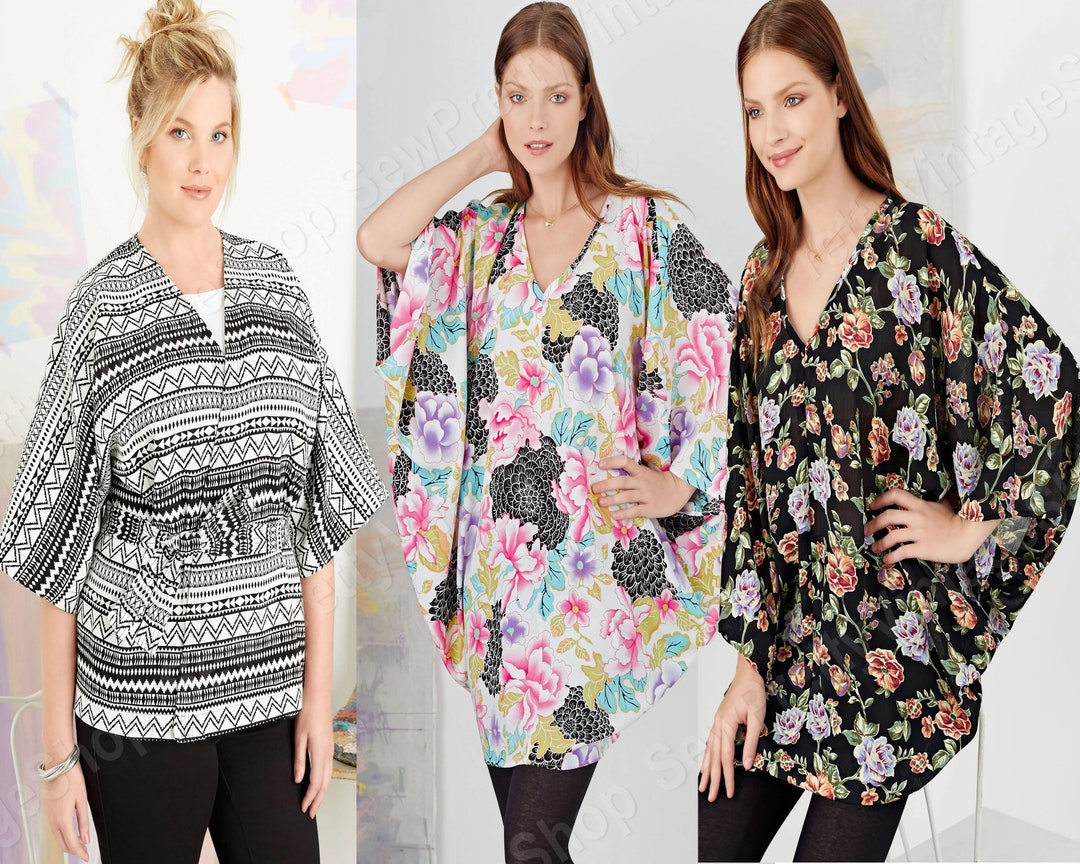 Simplicity 8091 Kimonos Sewing Pattern: Easy to Sew Tunic Dress, Kimono ...