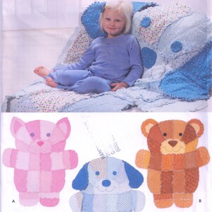 Simplicity 4993 Kids Rag Quilt Throw Blankets: Soft Flannel | Etsy