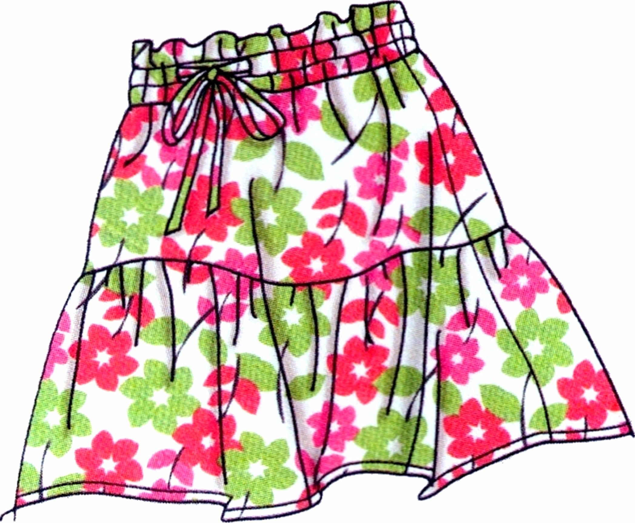 Sewing knee length peasant skirts pants capris Simplicity 2414 Summer ...