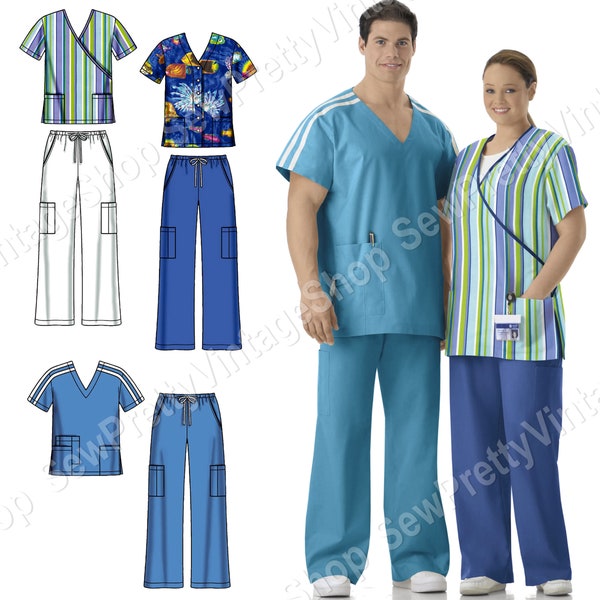 Mens Scrubs Pattern - Etsy