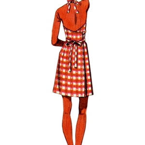 Simplicity 11755 70s Apron Wrap Dress: Easy to Sew Sundress, Jumper ...