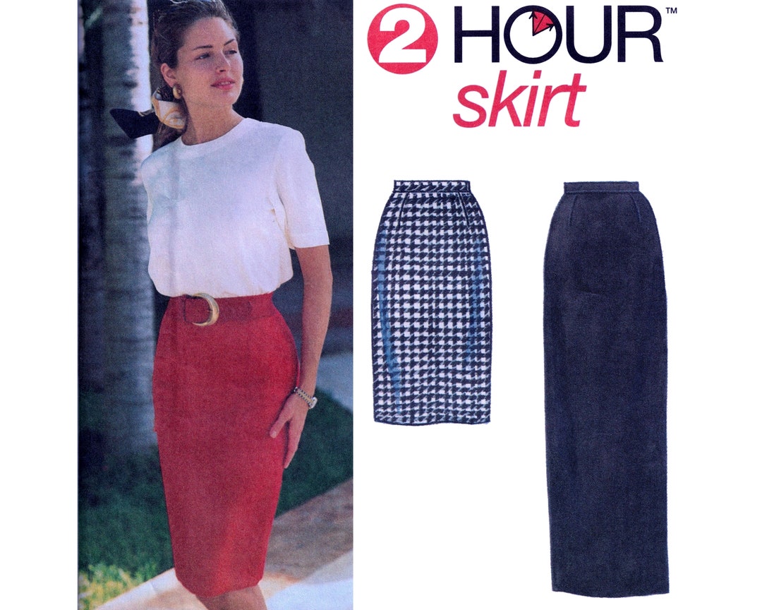 Simplicity 9084 90s Easy to Sew Pencil Skirts: Maxi or Knee - Etsy