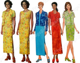 Simplicity 7078 Summer Dresses: Fit and Flare Midi or Maxi Dress W ...