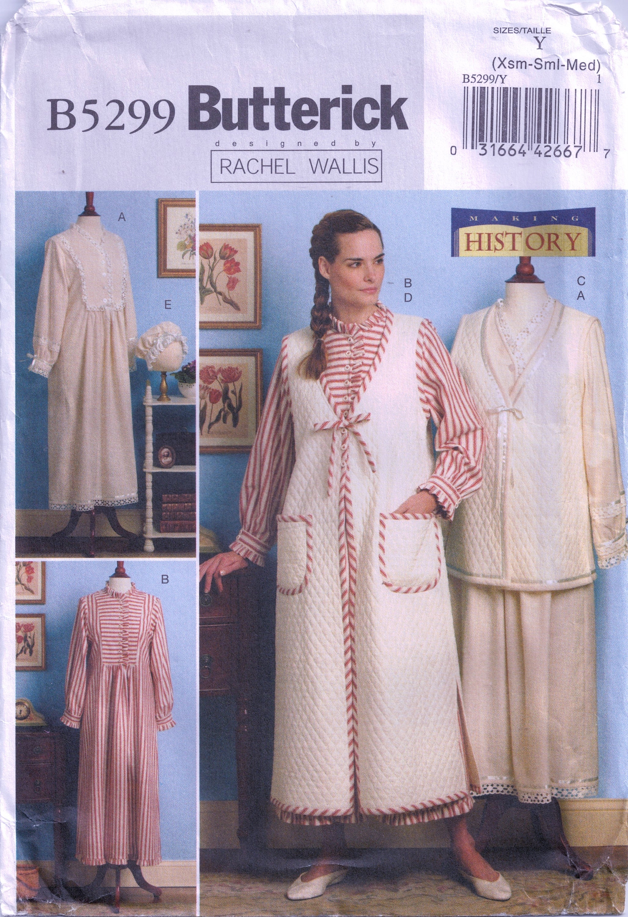 Butterick 5299 SEWING PATTERN Victorian Sleepwear: High Neck - Etsy