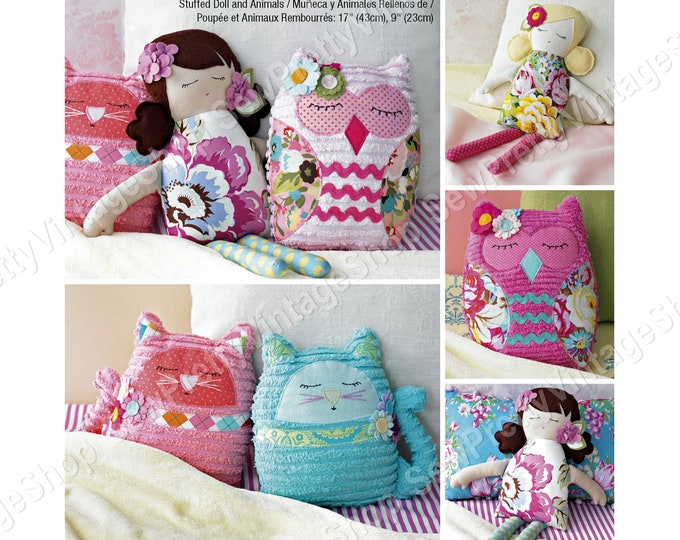 Simplicity 3955 Kids Animal Rag Quilt Throws: Soft Flannel Panda Bear ...