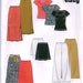 New Look 6762 Knit Capsule Wardrobe: Scoop Neck Ragan Top Pull on Short ...