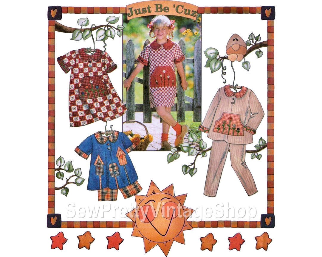 Simplicity 7019 90s Modest Girls Clothes: Peter Pan Collar - Etsy