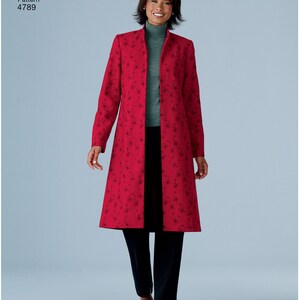 Simplicity 4789 Minimalist Clothing: Knee or Maxi Length Jumper, Duster ...
