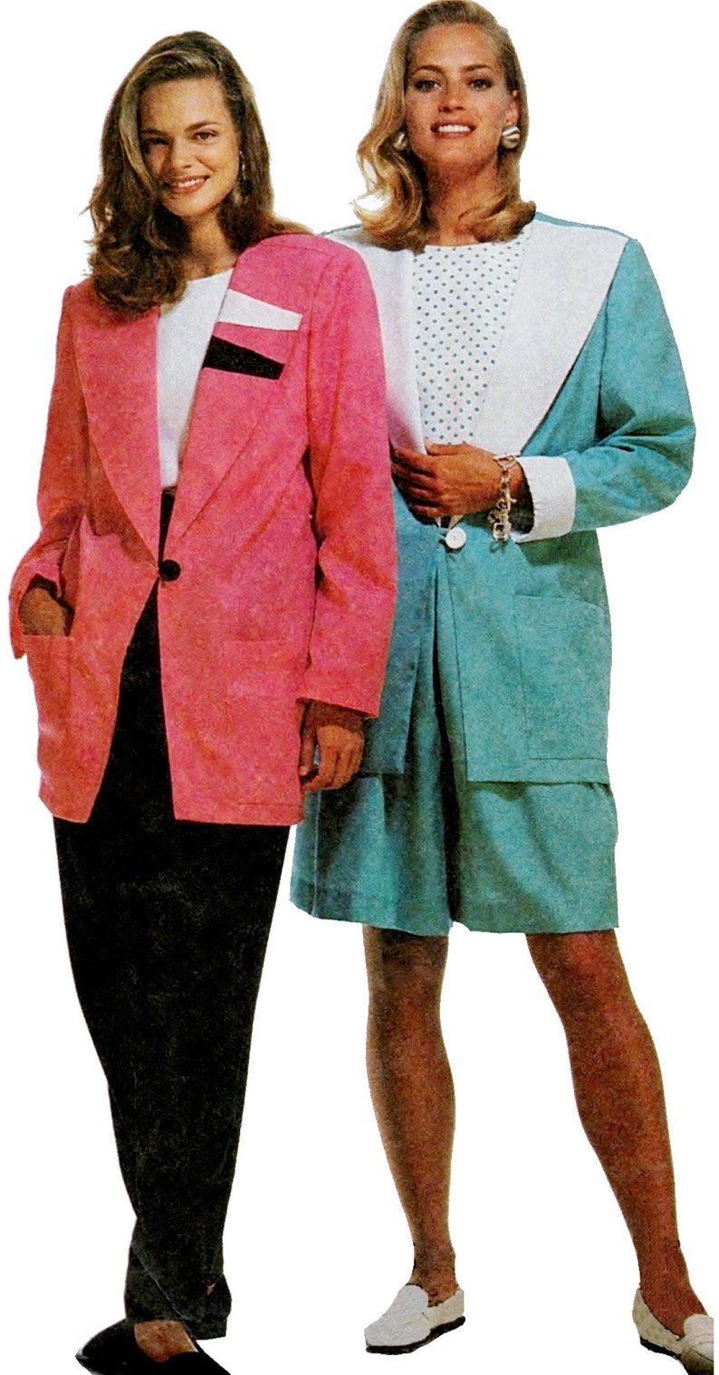 Mccall's 6400 90s Modest Plus Size Clothing: Collarless - Etsy