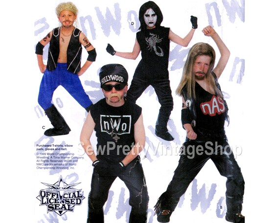 Simplicity 8887 SEWING PATTERN 90s Boys WCW Wrestling Costume: - Etsy