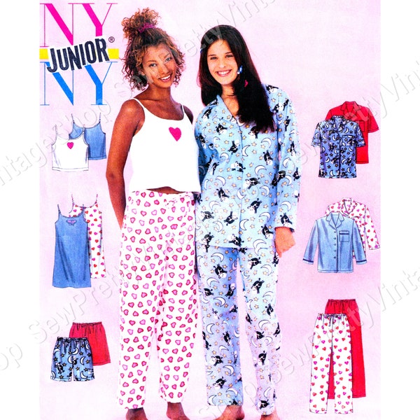 Junior Pyjamas Sewing Pattern - Etsy
