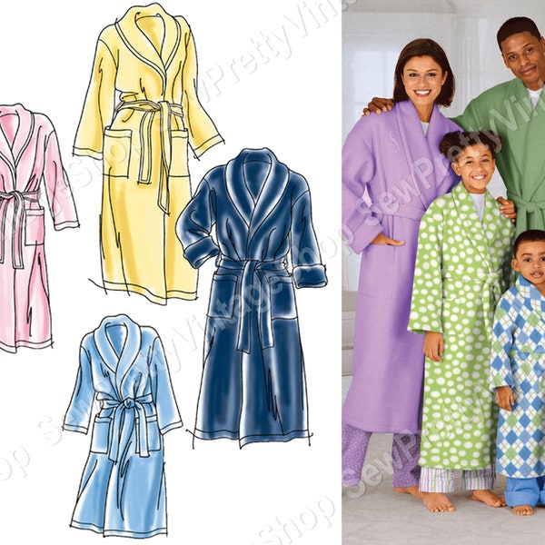 Kids Robe Pattern - Etsy