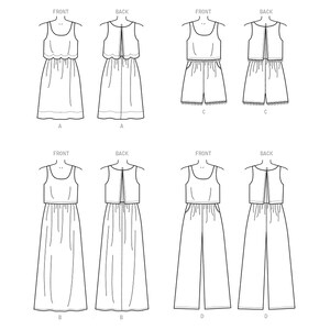 Mccalls 7409 Modest Dress & Jumper: Scoop Neck Maxi or Knee Length ...