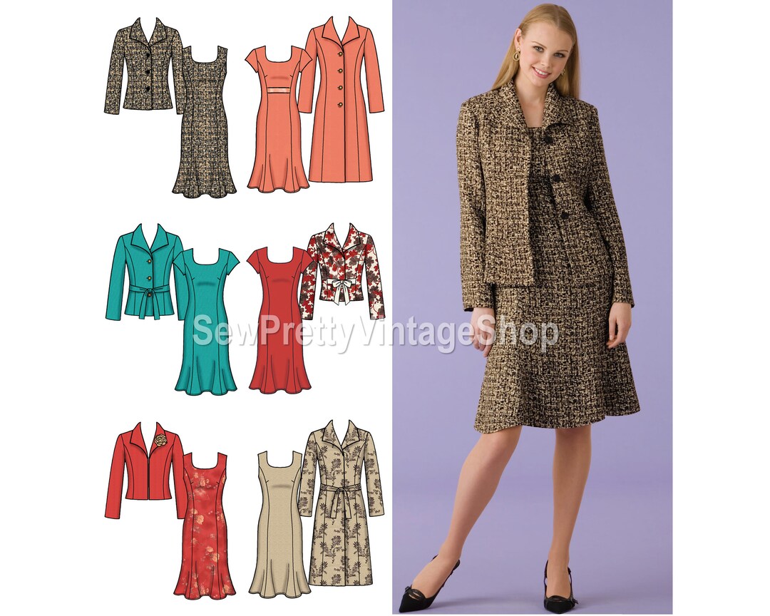 Simplicity 4014 Womens Dresses & Jackets: Empire Waist Knee - Etsy