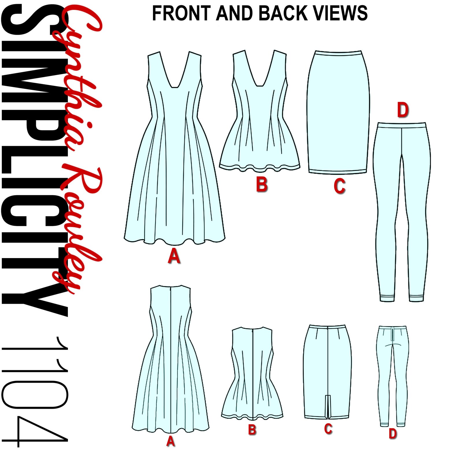 Simplicity 1104 Summer Separates: Cynthia Rowley Peplum Top - Etsy