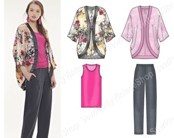 New Look 0946 Modest Casual Clothing: Boat Neck Cap or Three Quarter ...