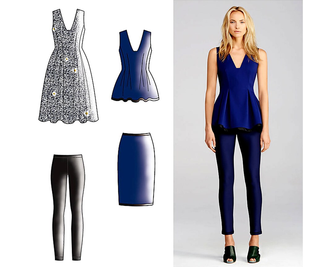 Simplicity 1104 Summer Separates: Cynthia Rowley Peplum Top Fit and ...