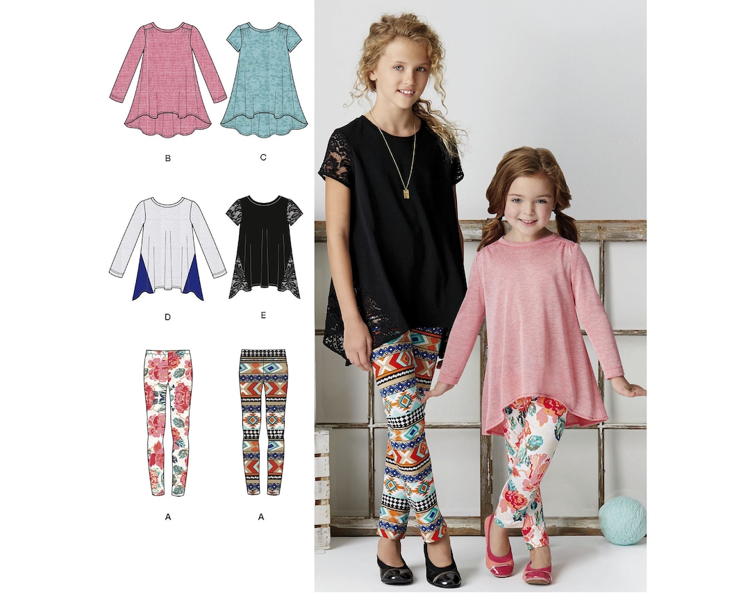 Simplicity 8105 Easy to Sew Girls, Tweens Clothes: Cute Flared Tunic ...