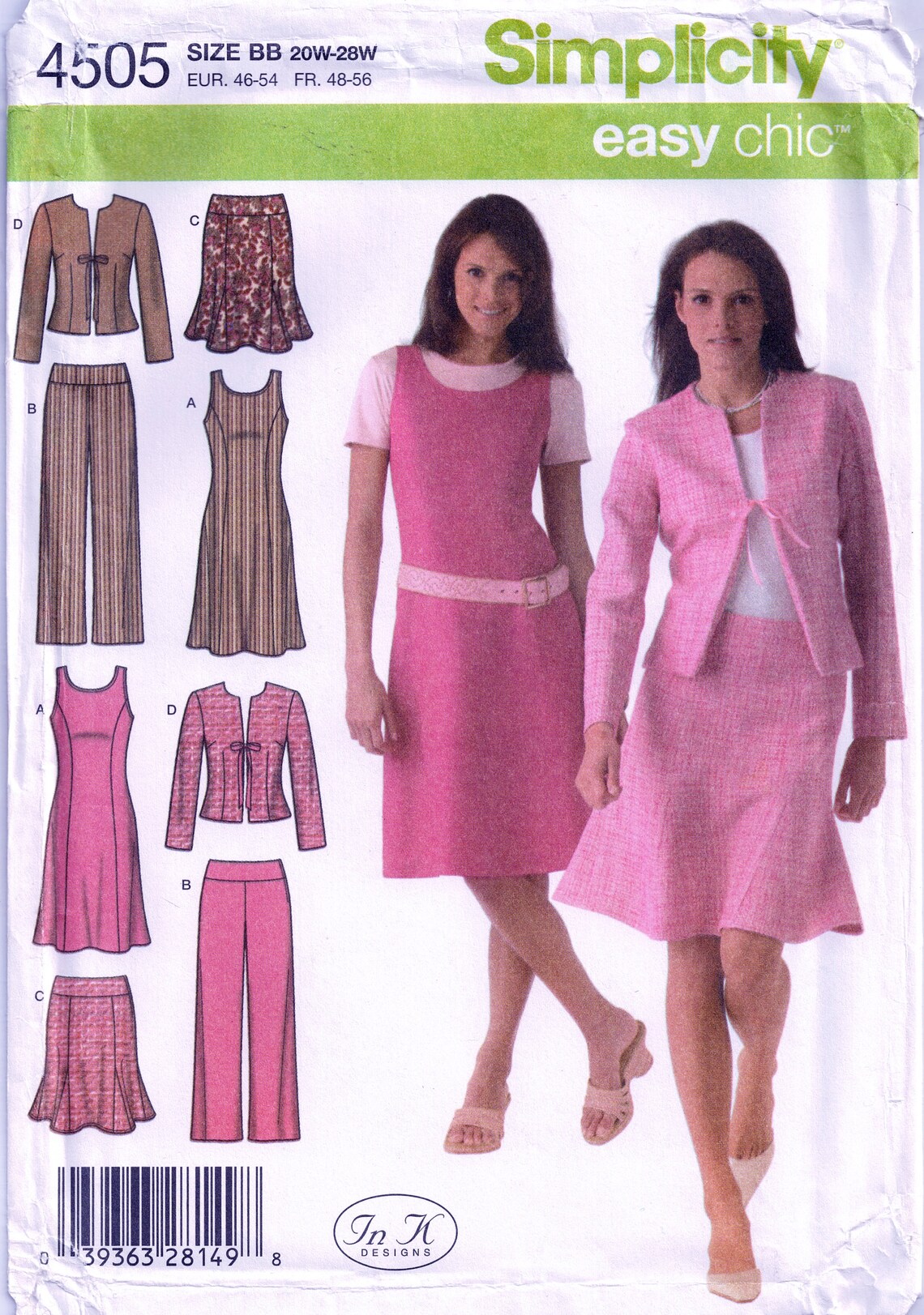 Simplicity 4505 Trendy Plus Size Clothing: Maxi or Knee Length | Etsy