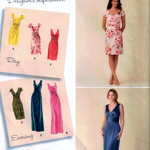 Simplicity 1420 Summer Party Dresses: Empire Waist Wrap Vneck - Etsy