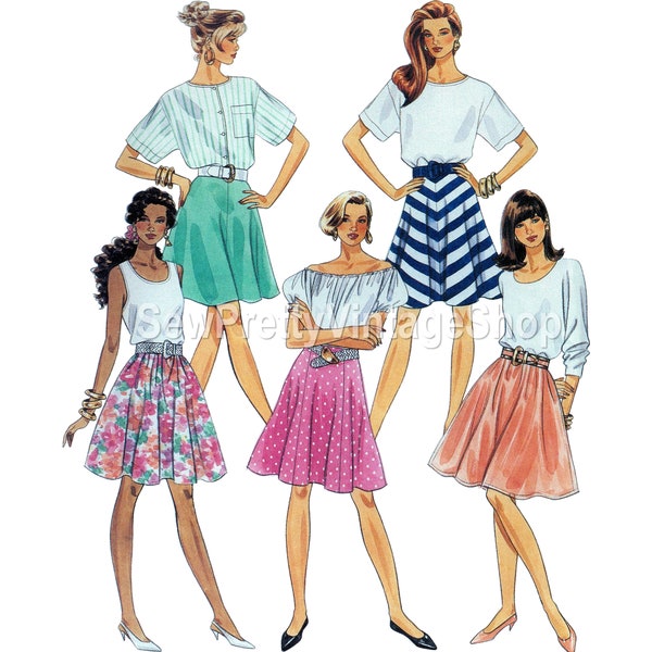 8 Gore Skirt Pattern - Etsy