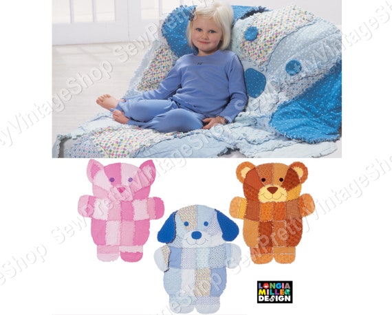 Simplicity 4993 Kids Rag Quilt Throw Blankets: Soft Flannel | Etsy