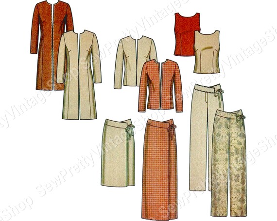 Simplicity 9327 Minimalist Capsule Wardrobe: Wrap Skirt 2 | Etsy