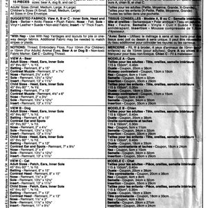 Mccall's 3471 Adults & Kids Animal Slippers: Cat, Dog, Bear Fuzzy ...