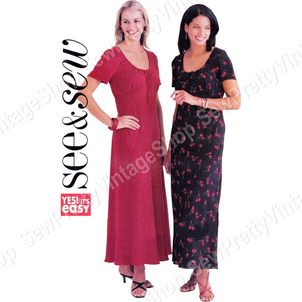 Empire Waist Dress Patterns - Etsy