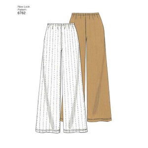 New Look 6762 Knit Capsule Wardrobe: Scoop Neck Ragan Top Pull on Short ...