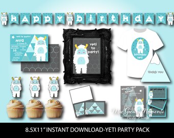 Yeti Birthday Party | Etsy