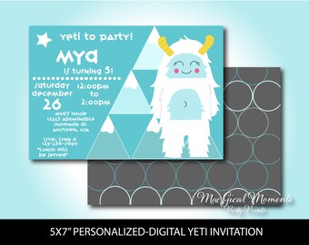 Yeti Birthday Party | Etsy