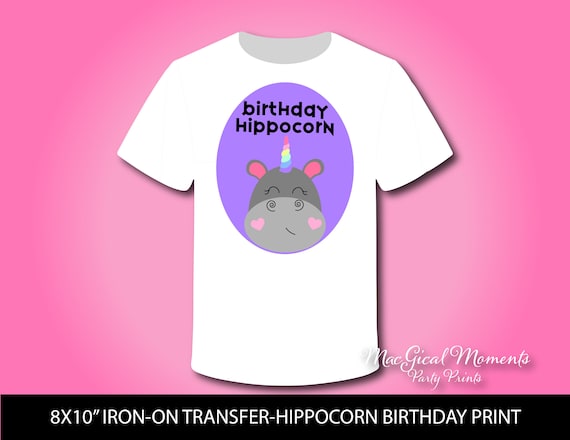 Hippocorn Iron Transfer Print, Hippocorn Party Decor, Hippocorn ...