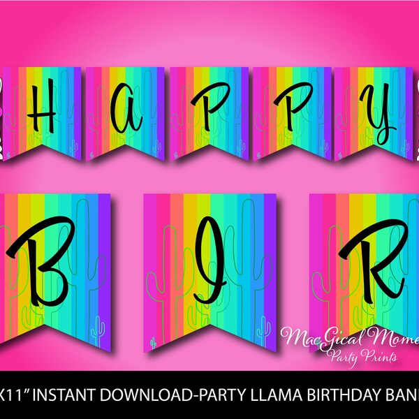 Llama Banner - Etsy