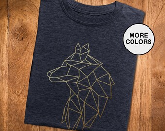 Wolf shirt | Etsy