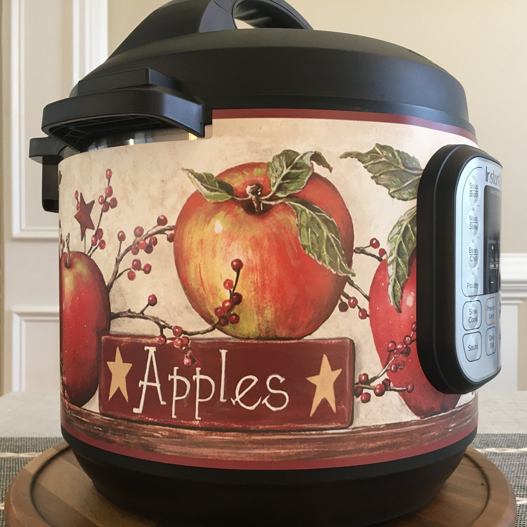 Red Apples Wrap Instant Pot Wrap. Premium Non-adhesive Waterproof Wrap ...