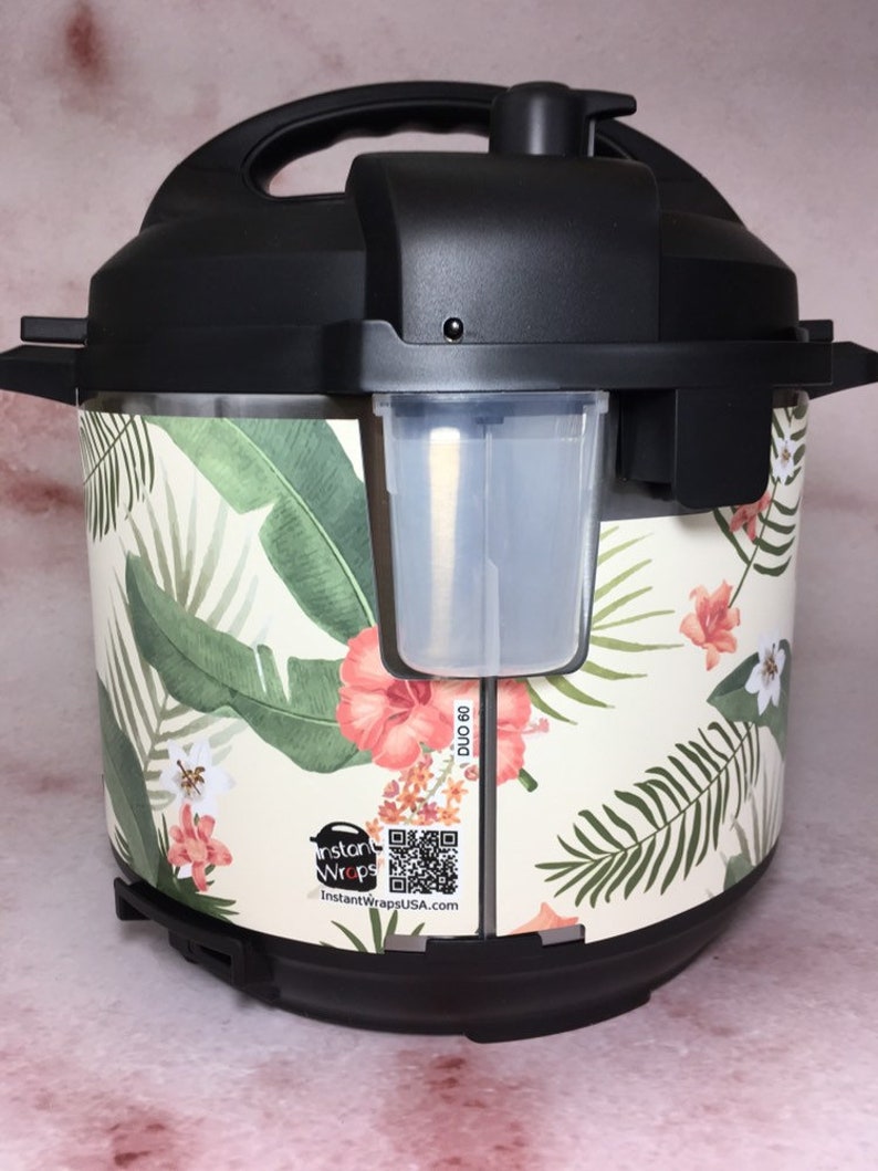 Tropical Floral Instant Pot Wrap. Premium Non-adhesive - Etsy
