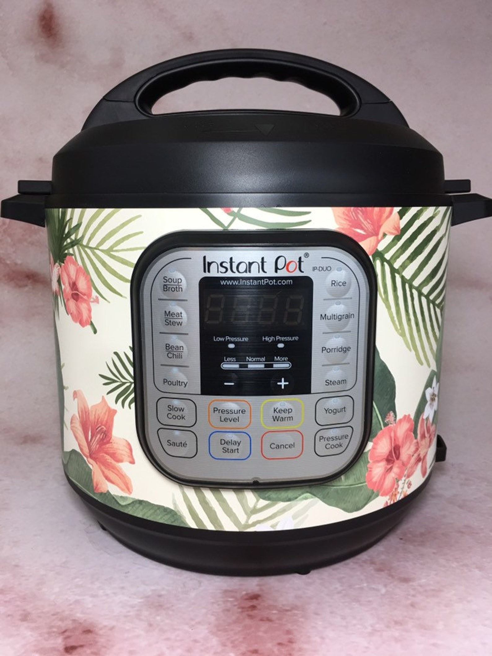 Tropical Floral Instant Pot Wrap. Premium Non-adhesive - Etsy