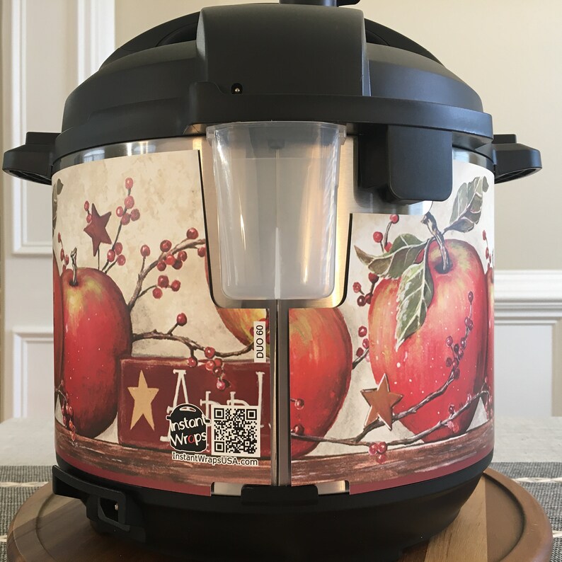 Red Apples wrap Instant Pot wrap. Premium non-adhesive | Etsy