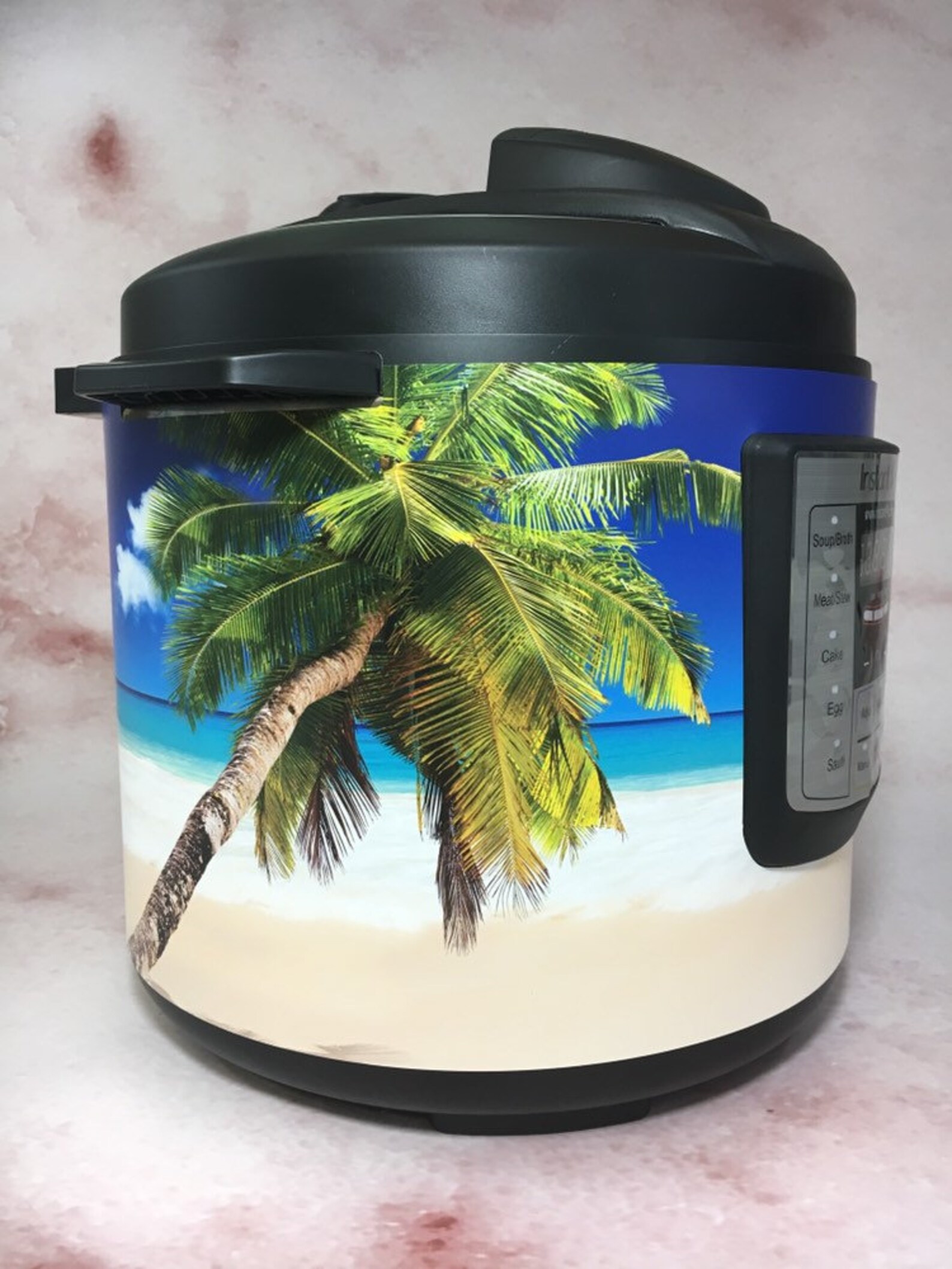 Beach Scene Instant Pot Wrap. Premium Non-adhesive Waterproof Wrap by ...