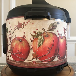 Red Apples Wrap Instant Pot Wrap. Premium Non-adhesive Waterproof Wrap ...