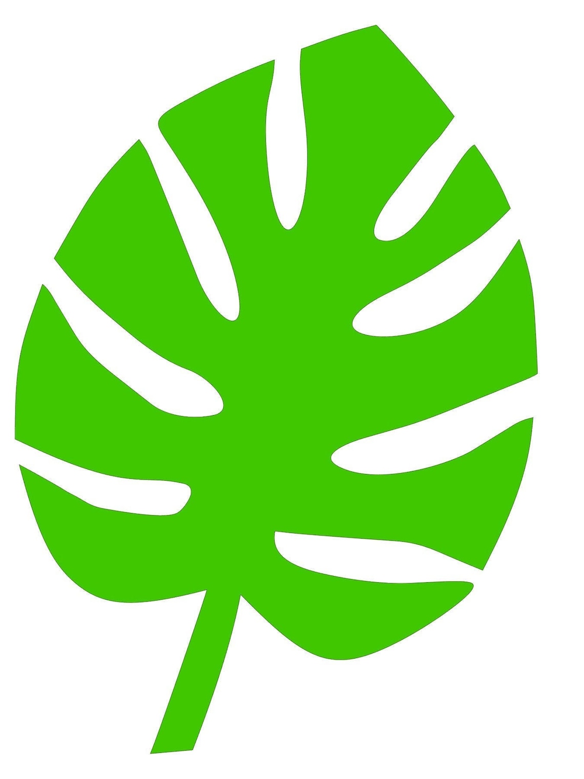 Hoja tropical SVG - Clip art y archivos de imagen - Etsy México