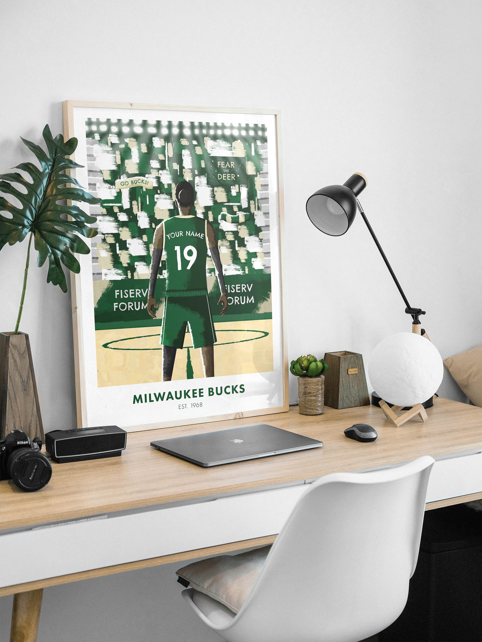 Milwaukee Bucks Personalised Print Milwaukee Bucks Bucks - Etsy UK