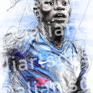 N'golo Kante Poster Kante Print Chelsea Wall Art - Etsy UK