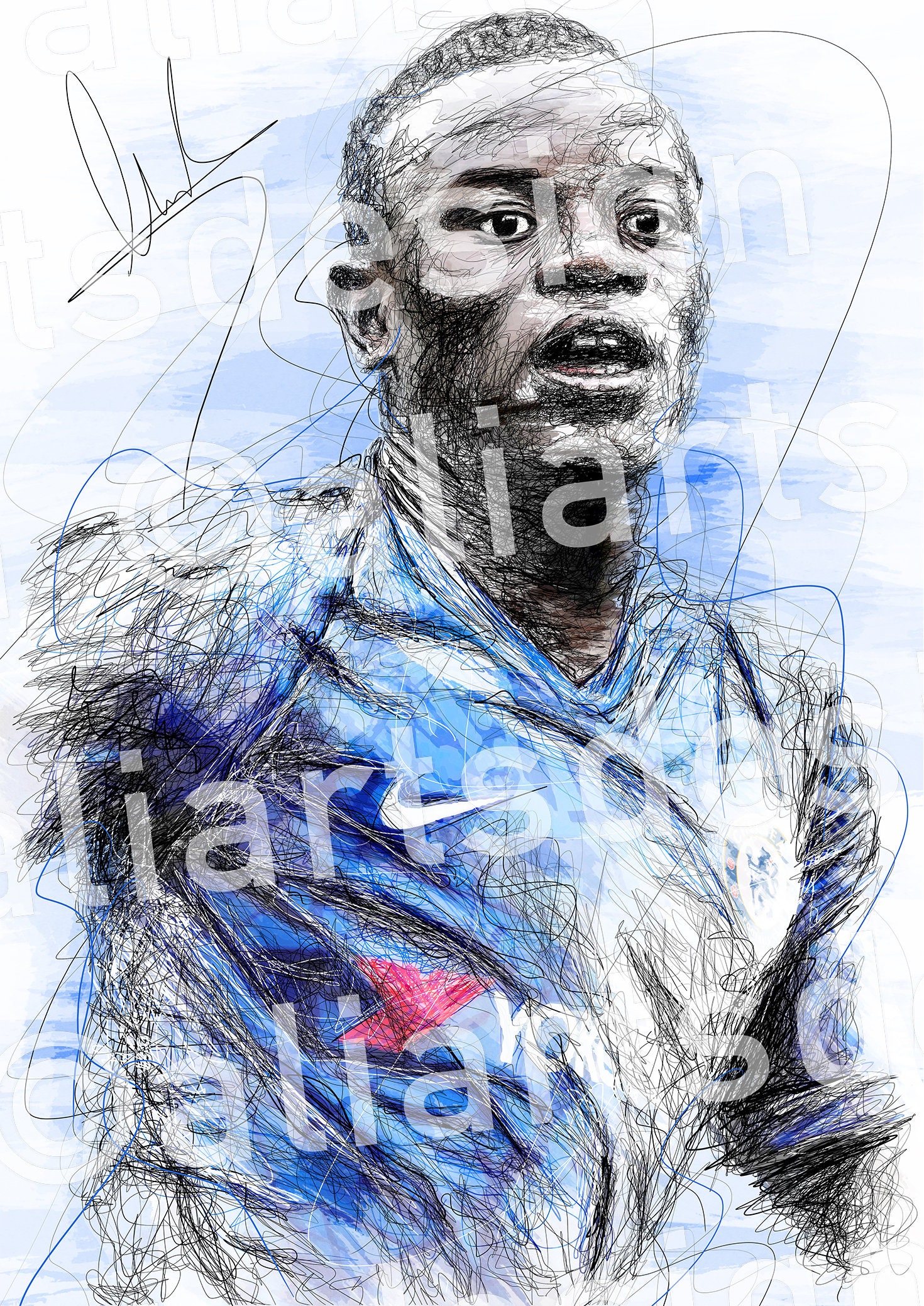 N'golo Kante Poster Kante Print Chelsea Wall Art - Etsy UK