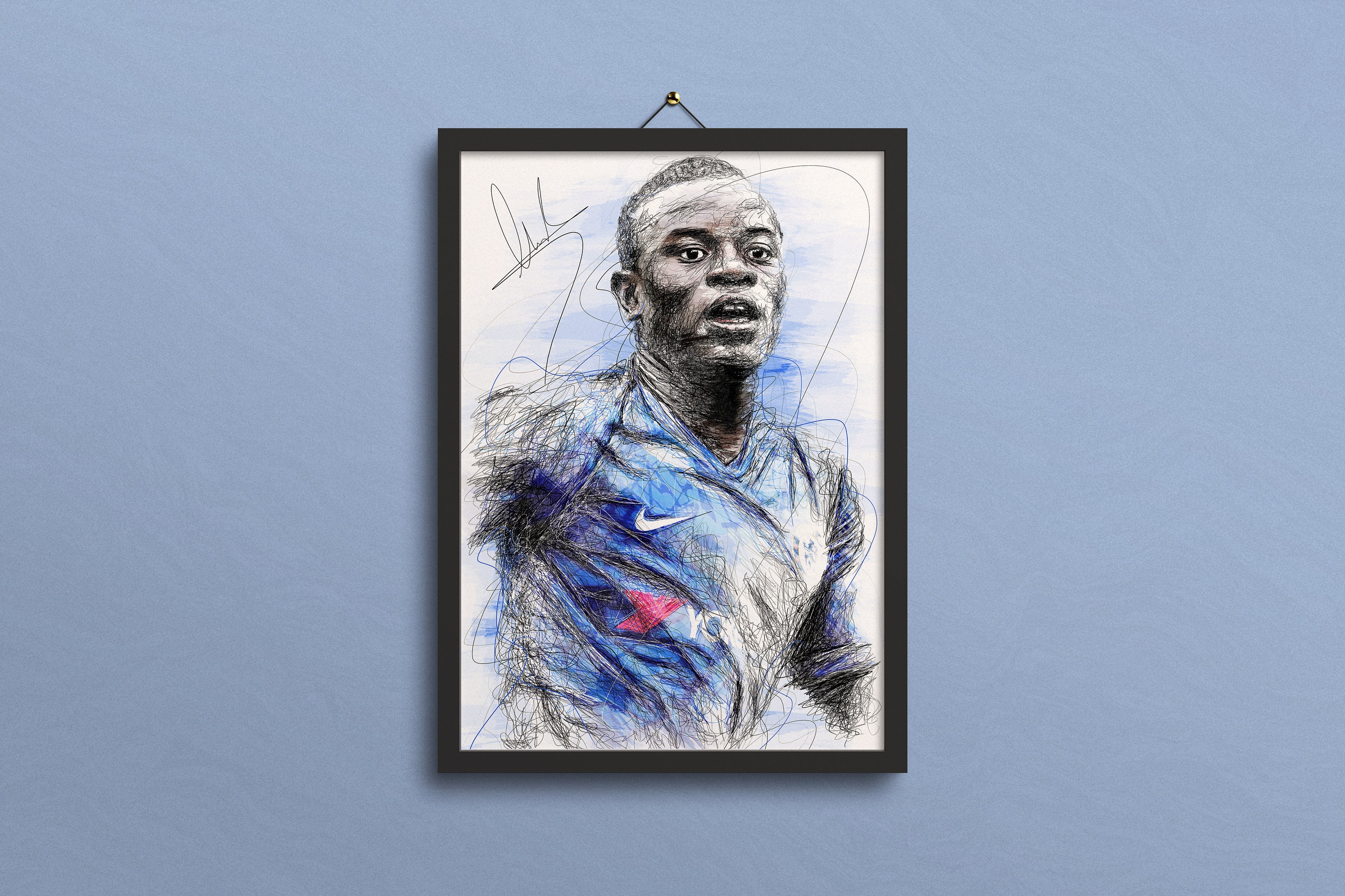 N'golo Kante Poster Kante Print Chelsea Wall Art - Etsy UK