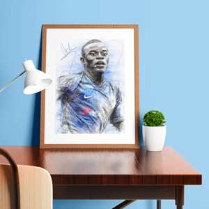 N'golo Kante Poster Kante Print Chelsea Wall Art - Etsy UK